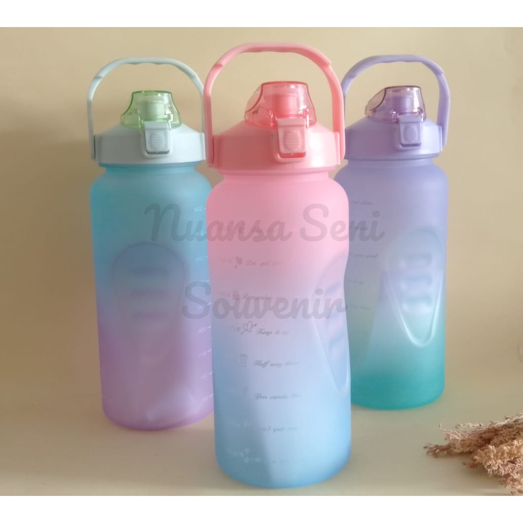 Jual Souvenir Botol Air Minum 2L Botol Viral Plastik Motif Botol ...