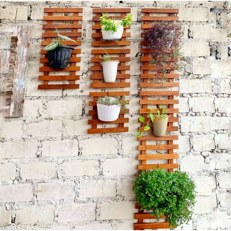 Jual rak bunga tempel dinding / perlengkapan tanaman/ tempat pot bunga ...