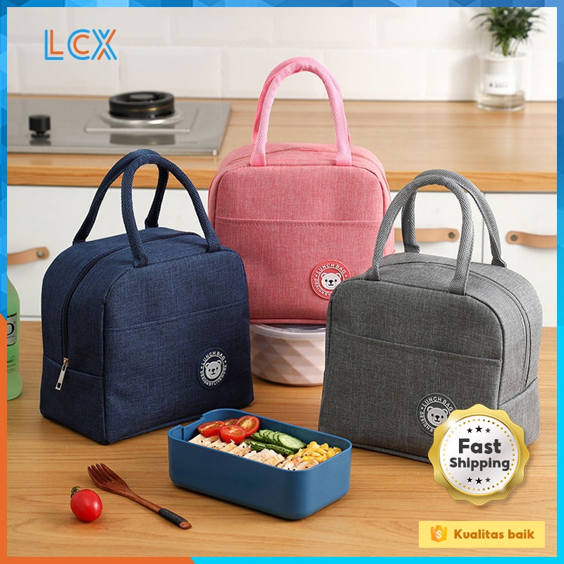 Jual LCX Tas Bekal Lunch Cooler Bag Box Makanan Alumunium Kotak Makan ...