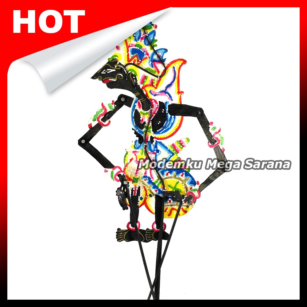 Jual Wayang Kulit Kidangan Prabu Kresna 30cm - Biasa Gagang Bambu ...