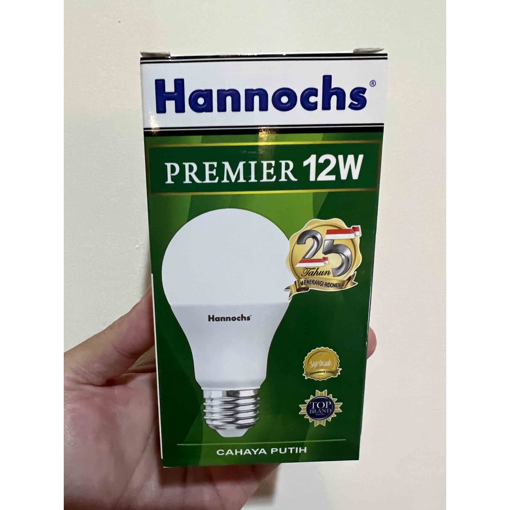 Jual Lampu Led Bohlam Bulb 12 Watt 12W Hannoch Hannochs Premier Hemat WHITE | Shopee Indonesia