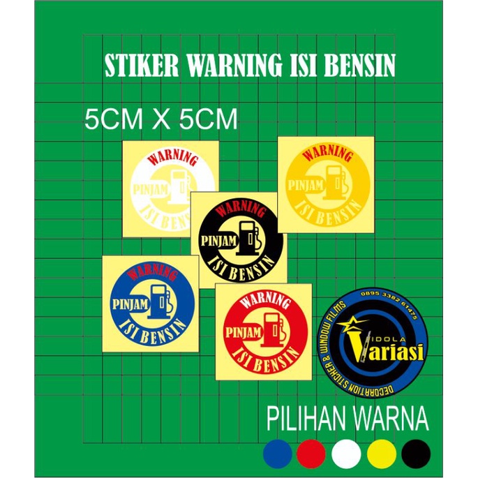 Jual STIKER SPIDOMETER WARNING ISI BENSIN | Shopee Indonesia
