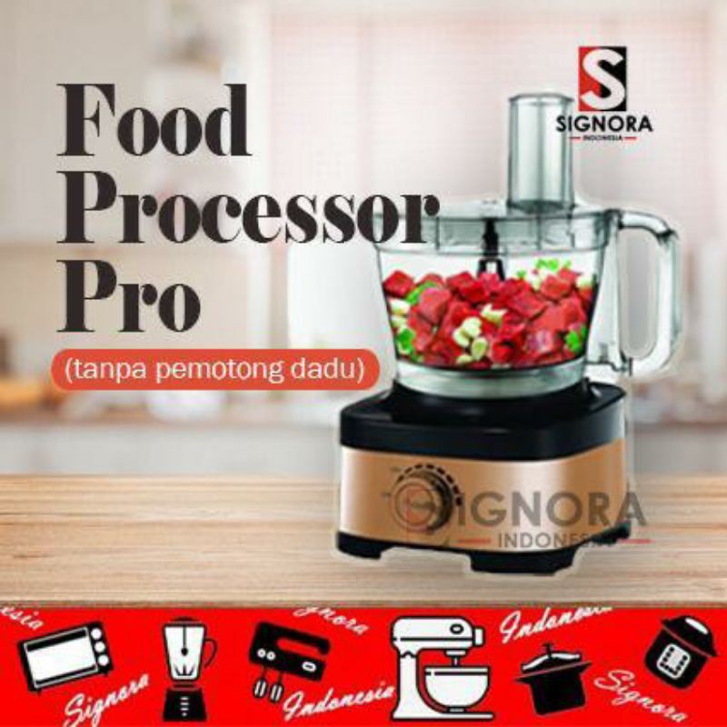 Jual pro food processor non cutter cubic plus free frypan 28 cm( hanya ...