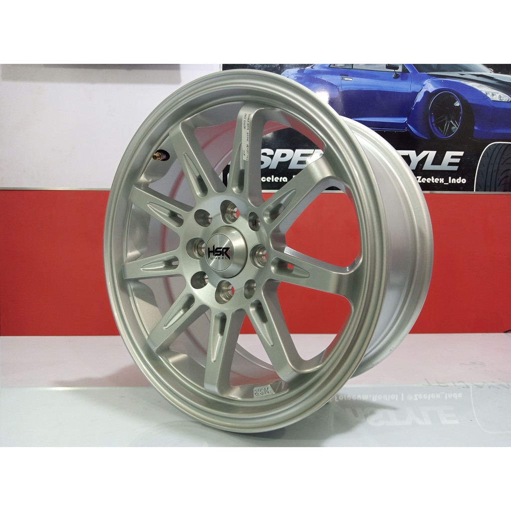 Jual Velg mobil Model jari jari Type HSR TIKALA Ring 15 lebar 7 Pcd 4x100 4x114,3 Calya Brio ...