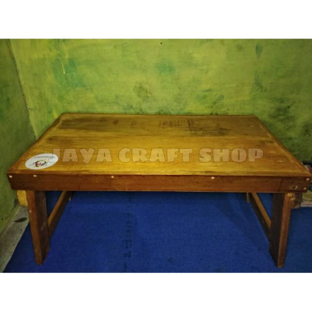 Jual Meja lipat kayu untuk belajar/simpan laptop | Shopee Indonesia