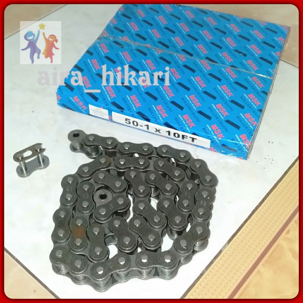 Jual NS OCM Japan Roller chain rantai rante RS 50 single ( 50-1 x 10 FT ) | Shopee Indonesia