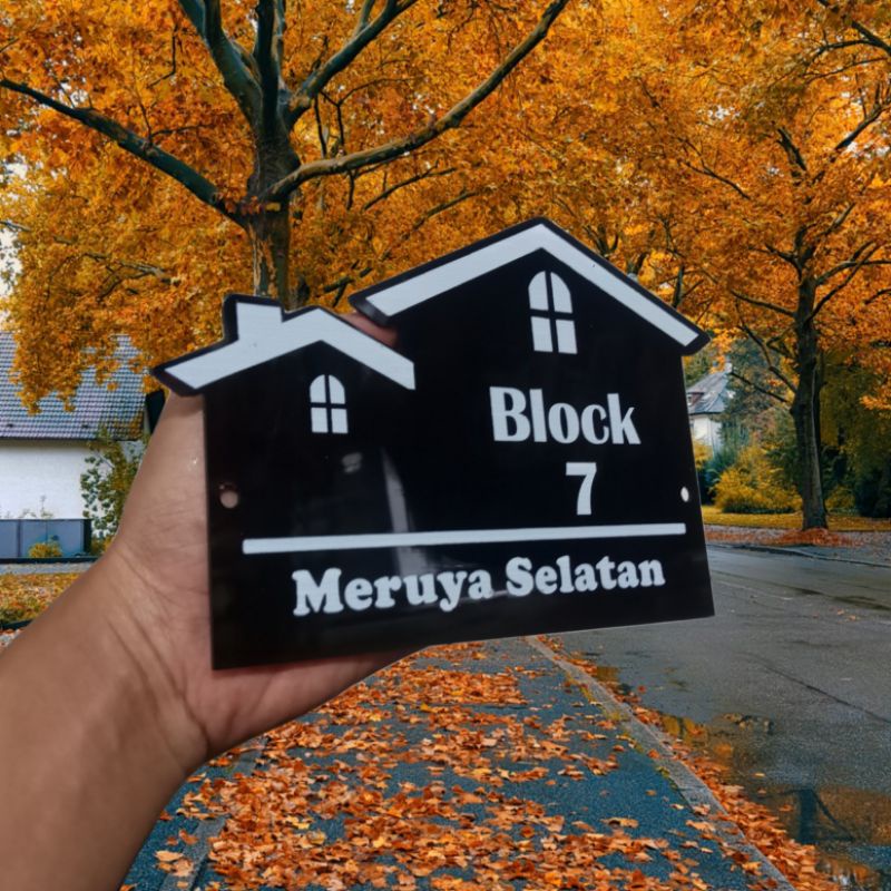 Jual PAPAN NOMOR RUMAH AKRILIK CUSTOM MURAH UNTUK TEMBOK, PAGAR ATAU ...