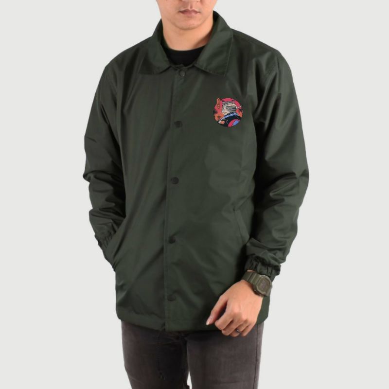 Jual Jaket Coach Japan Samurai Cat / Jacket Coach Jepang Size M L XL ...