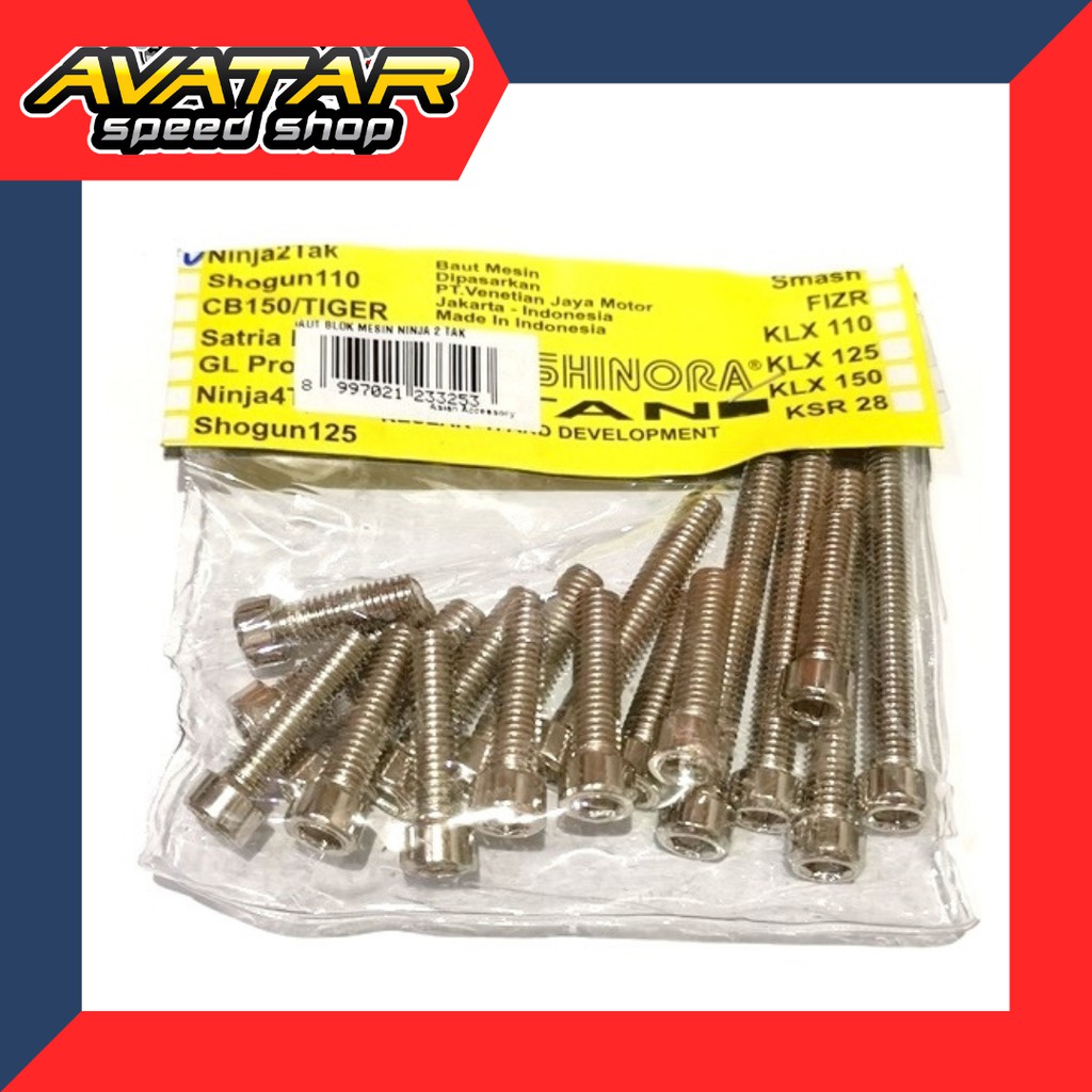 Jual Baut Blok Mesin Kawasaki Ninja 2 TAK | Shopee Indonesia