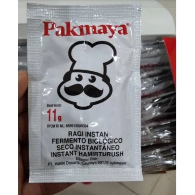 Jual Ragi Pakmaya /Pakmaya Ragi Instan/ Ragi Donut 11 Gram | Shopee ...
