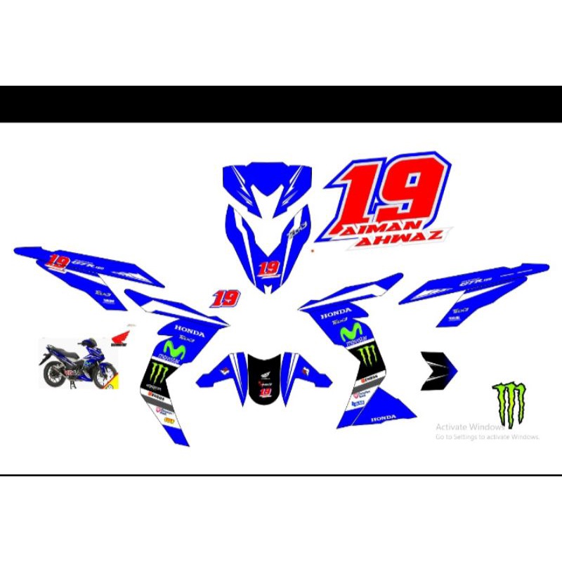 Jual DECAL STICKER STICKER HONDA GTR FULL BODY BAHAN HOLOGRAM FULL ...