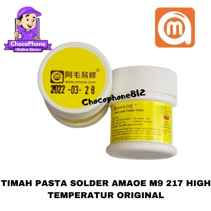 Jual Timah Pasta High Temp Amaoe M9 217 Pasta Solder Original soldering ...