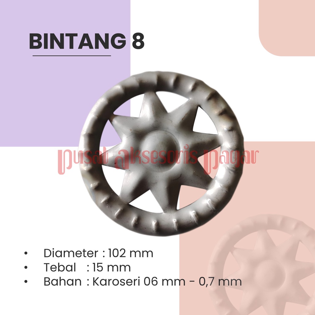 Jual Ring gelang bintang 3 mercy 4 8 tulip tampilan 2 muka bolak balik ...