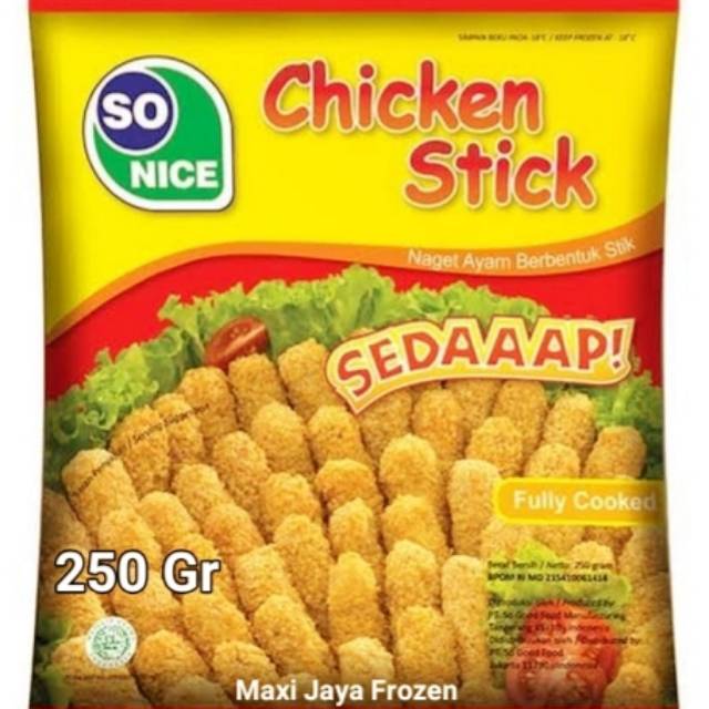 Jual Sonice Stick Sedaap Naget Ayam Stik 250gr Murah Naget satu pabrik ...