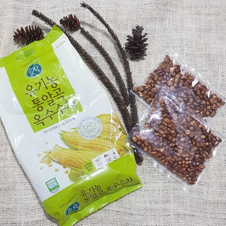 Jual korean roasted corn tea - oksusu ca - share pack 100gr | korean ...