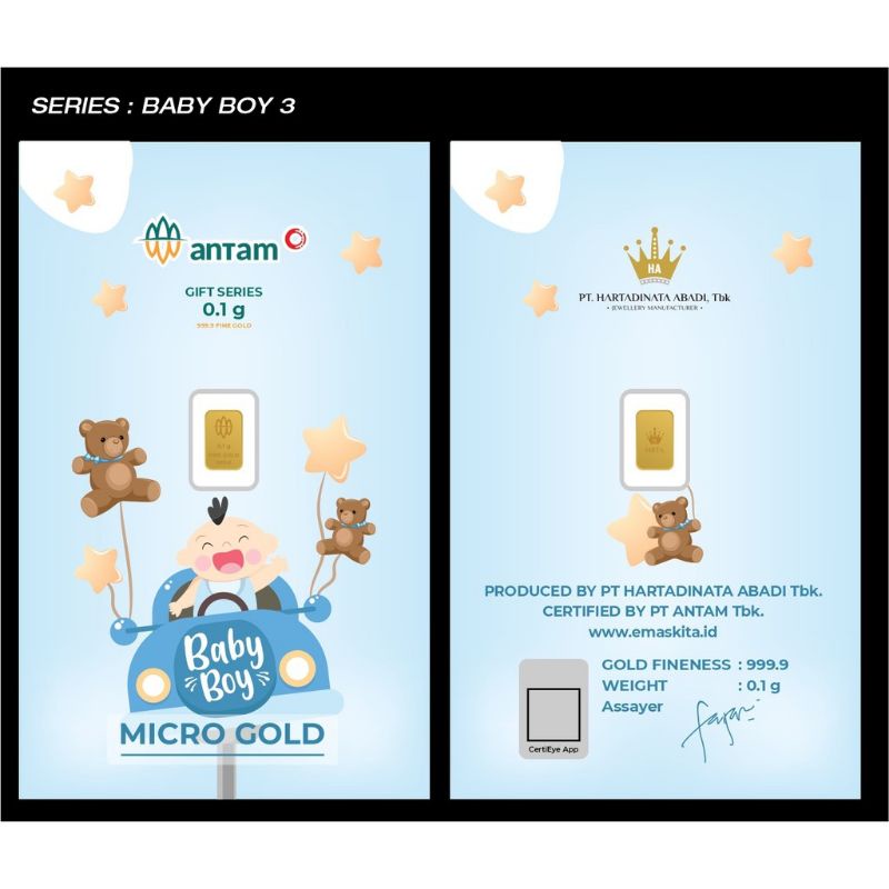 Jual Emas Mini Antam x Hartadinata 0.25 gr LM Logam Mulia Micro Gold ...