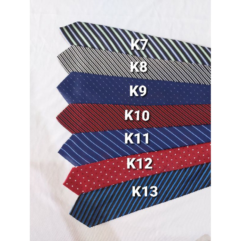 Jual Dasi 3inch atau 8cm Doft - Dasi Polkadot Salur - Dasi Garis Putih ...