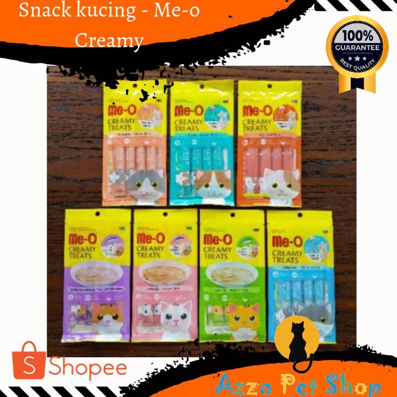Jual MeO Creamy Treats isi 4 pcs | Makanan kucing / snack favorit ...