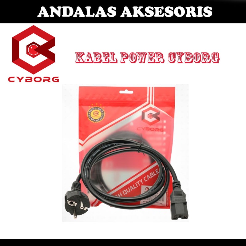 Jual CABLE POWER PC CYBORG 1,8M bagus | Shopee Indonesia