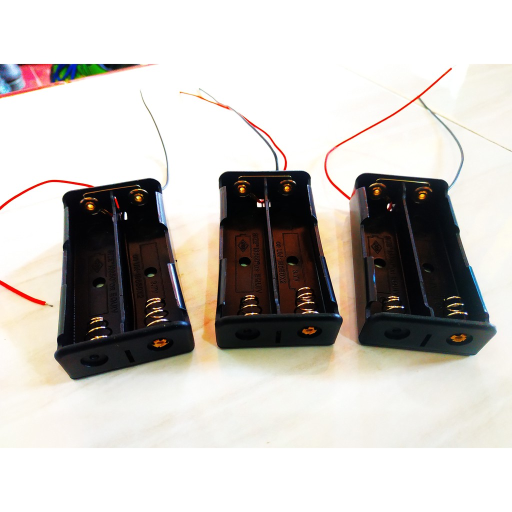 Jual Lithium Ion 18650 Box 2x / 2 Slot Battery Holder Paralel Case ...