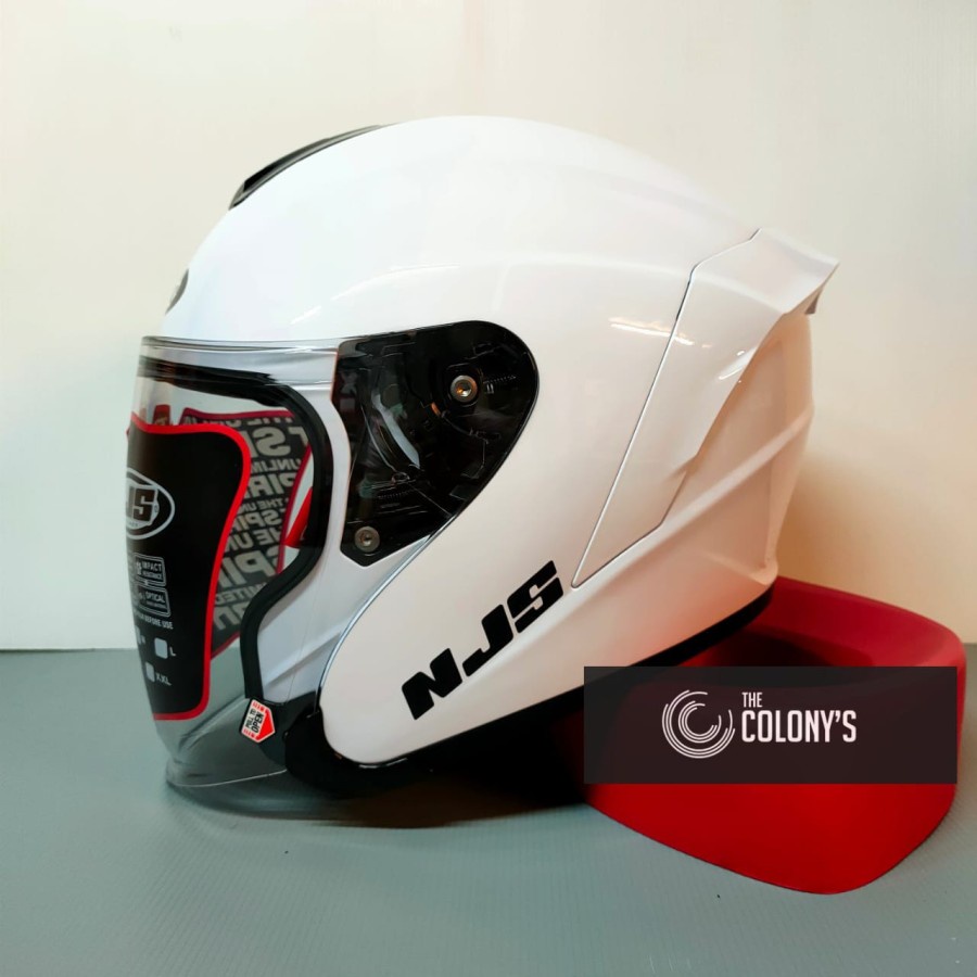 Jual HELM NJS KAIROZ SOLID POLOS SINGLE VISOR HALFFACE NJS KAIROS ...