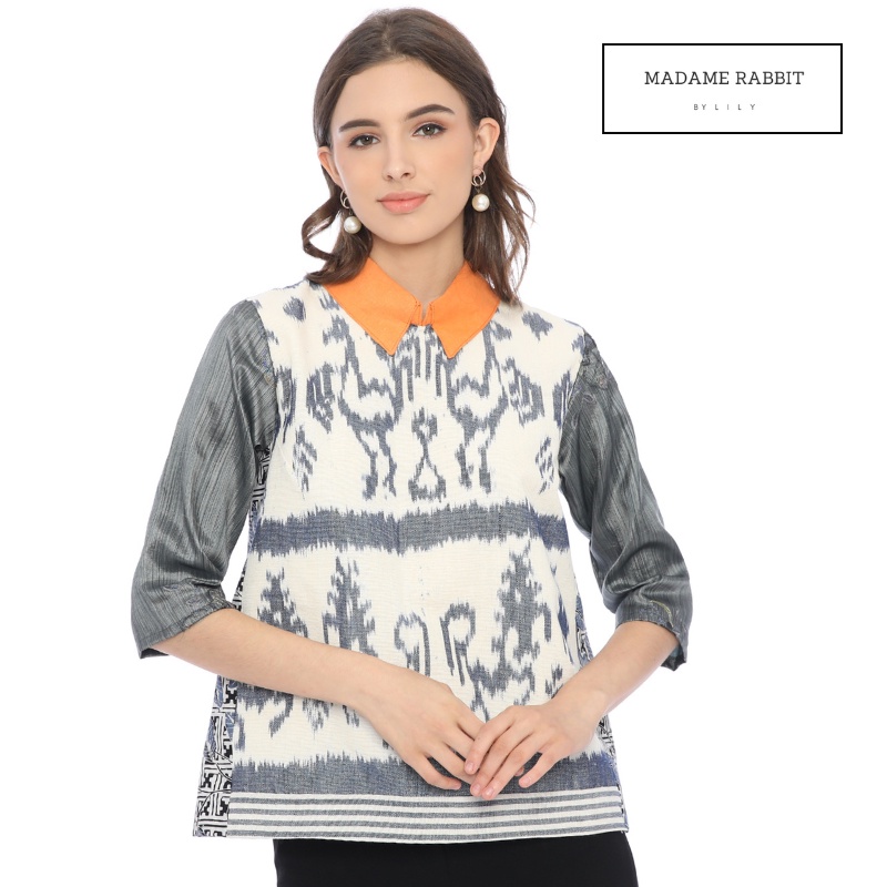 Jual MADAME RABBIT/Blus Lengan Panjang Madame Rabbit Tenun Love Bird ...