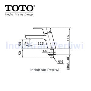 Jual T.Lillie - Kran Wastafel Toto Tx109Lu (Cold Water) | Shopee Indonesia