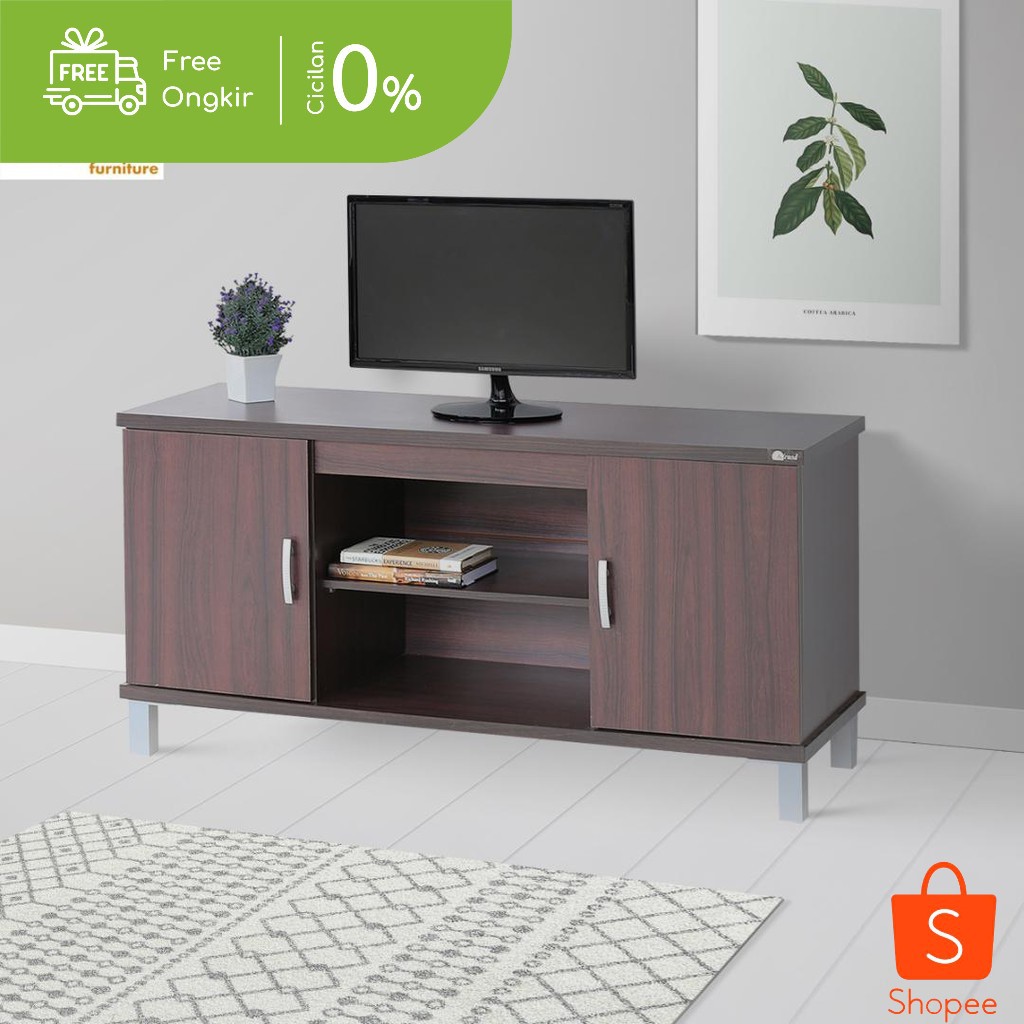 Jual Rak Meja TV Kabinet Audio DM Furnil | Shopee Indonesia