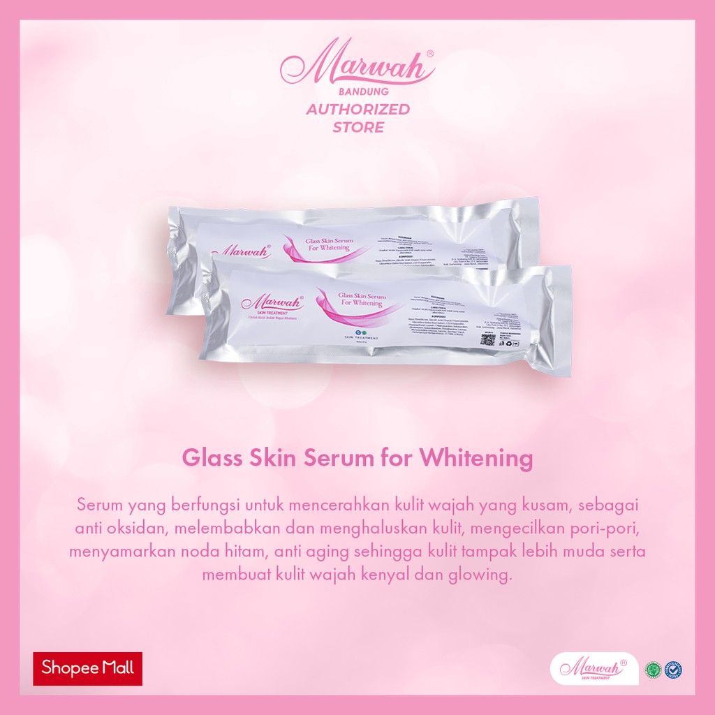 Jual Marwah Skincare Glass Skin For Anti Aging Calming Whitening Serum ...