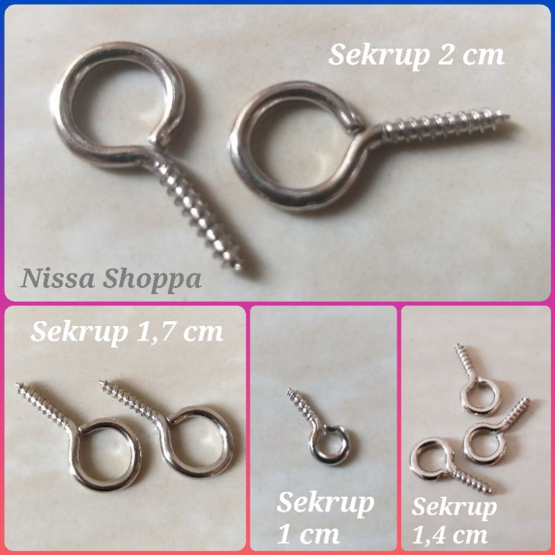 Jual Sekrup gantungan kunci sekrup O ready semua ukuran | Shopee Indonesia