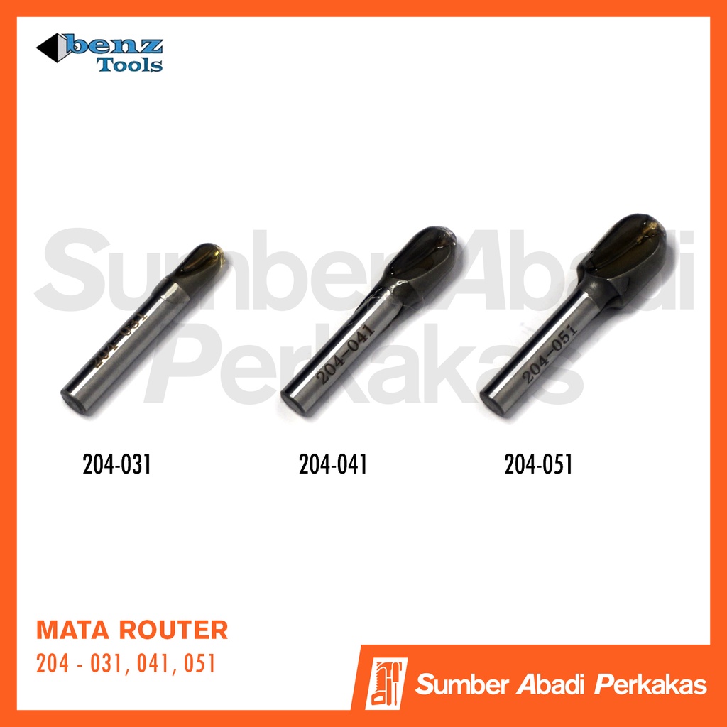Jual BENZ Mata Router 6,35 9,5 12,7 mm Round Nose Bit Profil Bits 1/4 ...