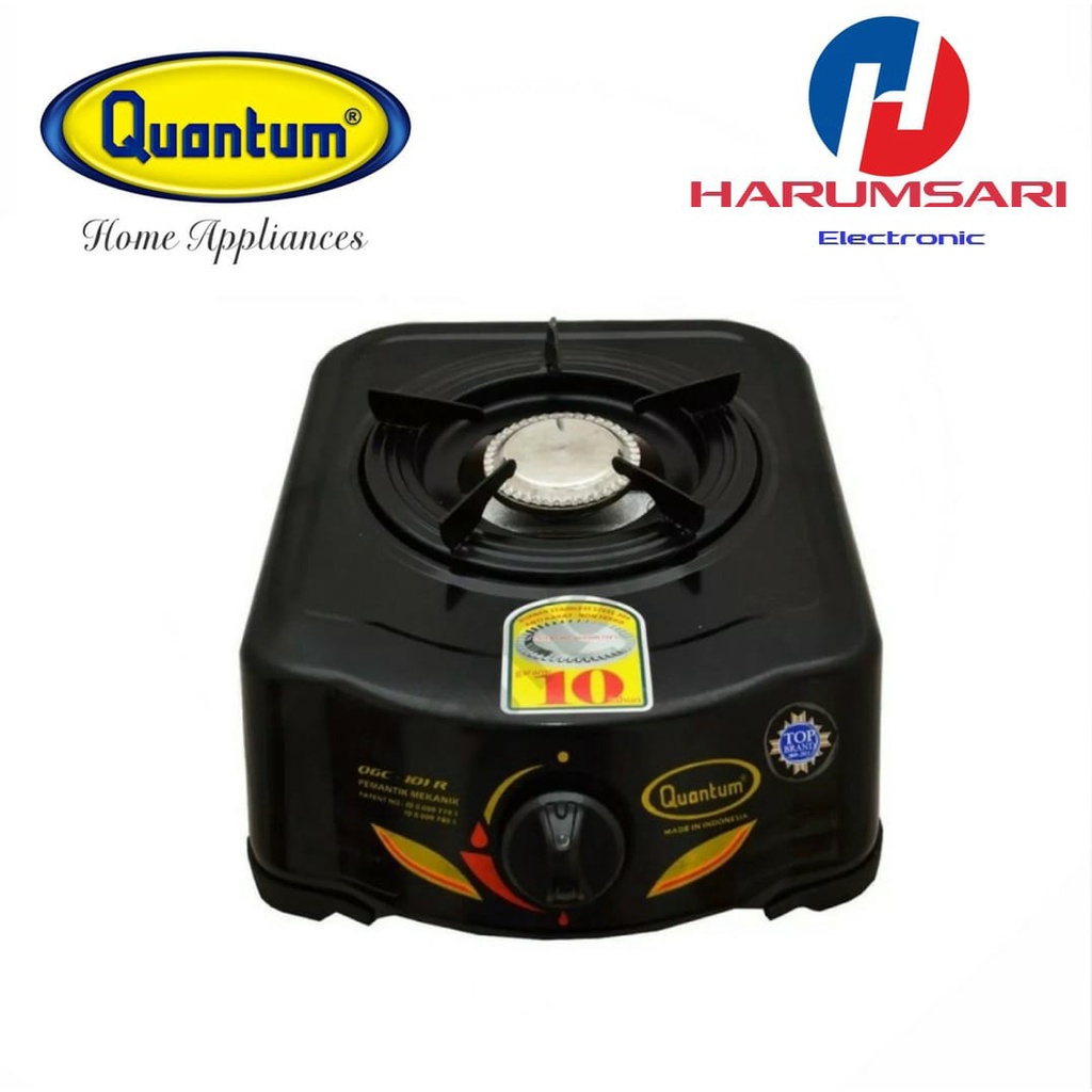 Jual QUANTUM Kompor Gas 1 Tungku Teflon QGC-101 R | Shopee Indonesia
