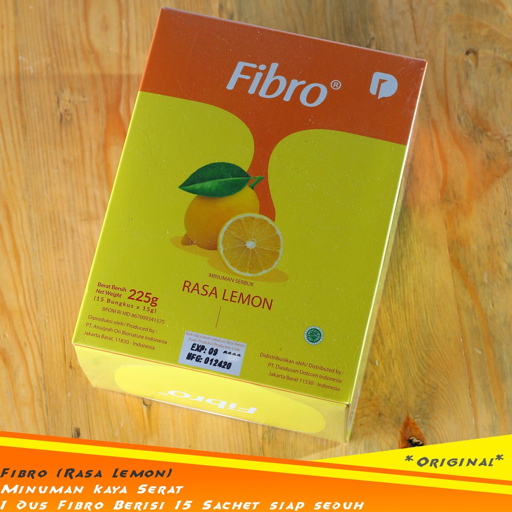 Jual Original FIBRO Minuman Serat Vitamin Ekstrak Sayur Dan Buah BPOM ...