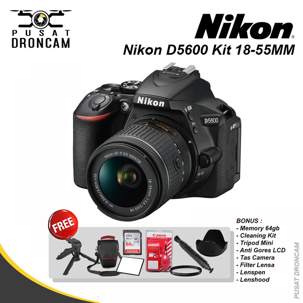 Jual Nikon D5600 Kit AF-P 18-55mm VR - Camera DSLR | Shopee Indonesia