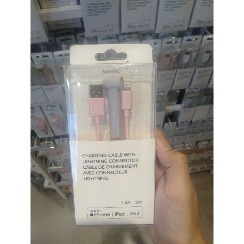 Jual Miniso Cable lightning connector (1&2meter) | Shopee Indonesia
