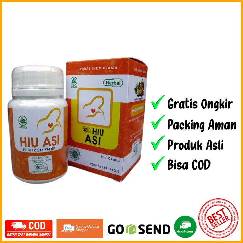 Jual HIU ASI Kapsul Asi Booster isi 60 Kapsul Booster Asi Pelancar Asi ...