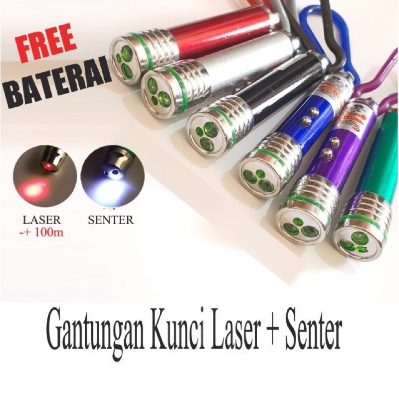 Jual SENTER LASER POINTER 3 IN 1 GANTUNGAN KUNCI LASER SERBAGUNA ...