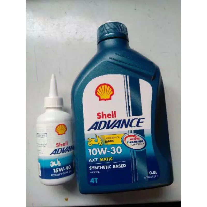 Jual Oli Mesin Shell AX7 gardan Matic 0.8L 1L ORIGINAL Beat Vario 125 ...
