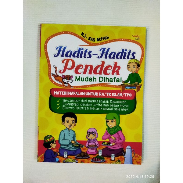 Jual hadits hadits pendek yang mudah dihafal untuk anak - materi hafalanuntuk TK/TPQ | Shopee ...