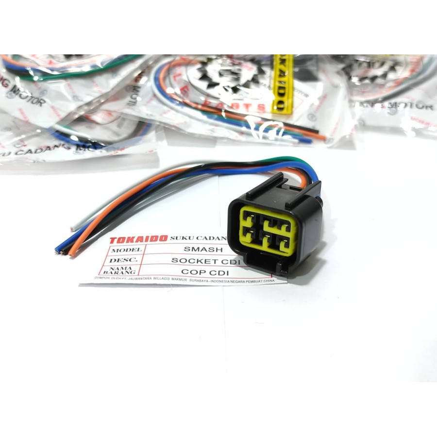 Jual SOKET SOCKET CDI SMASH SPIN SKYWAVE SKYDRIVE TOKAIDO | Shopee ...