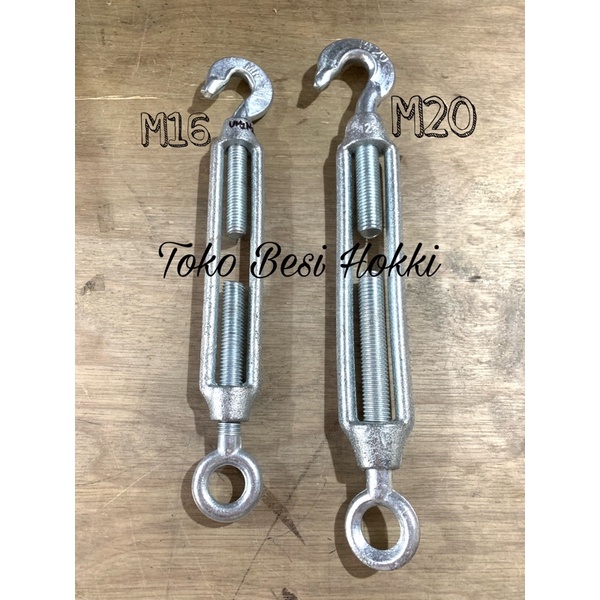 Jual Span Skrup / Penarik Rantai Besi / Turn Buckle (M16,M20) | Shopee ...