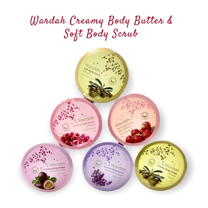 Jual Wardah Soft Creamy Body Butter & Body Scrub 150ml | Shopee Indonesia