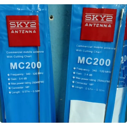 Jual ANTENA RADIO MOBIL UHF 350-520MHZ MC200 - ANTENA RIG MOBIL SKY2 MC 200 SKY2 | Shopee Indonesia