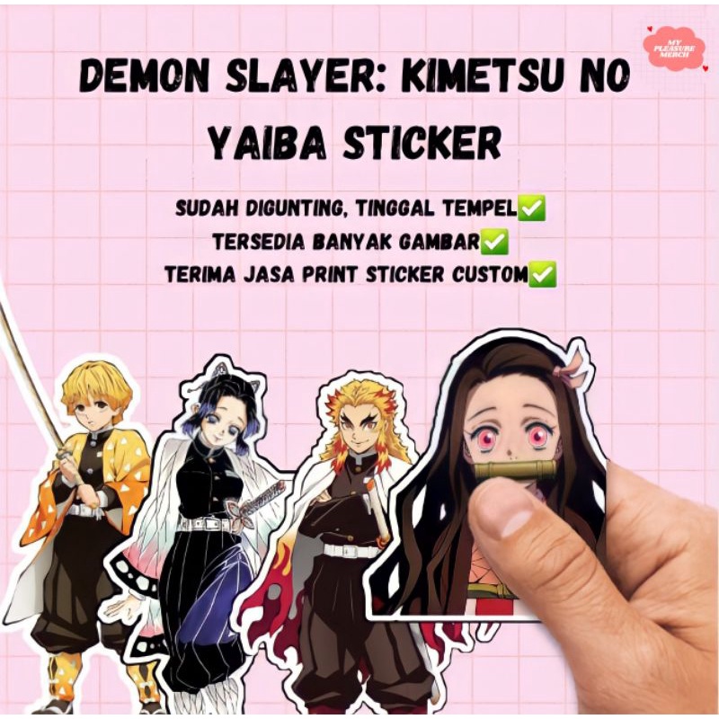 Jual Stiker Anime Demon Slayer Kimetsu no Yaiba Sticker HP Laptop ...
