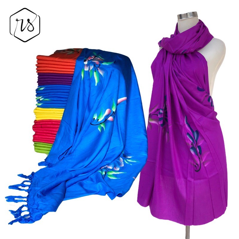 Jual Kain Pantai Bali Polos Lukis Rumbai ( saput ) I.rs | Shopee Indonesia