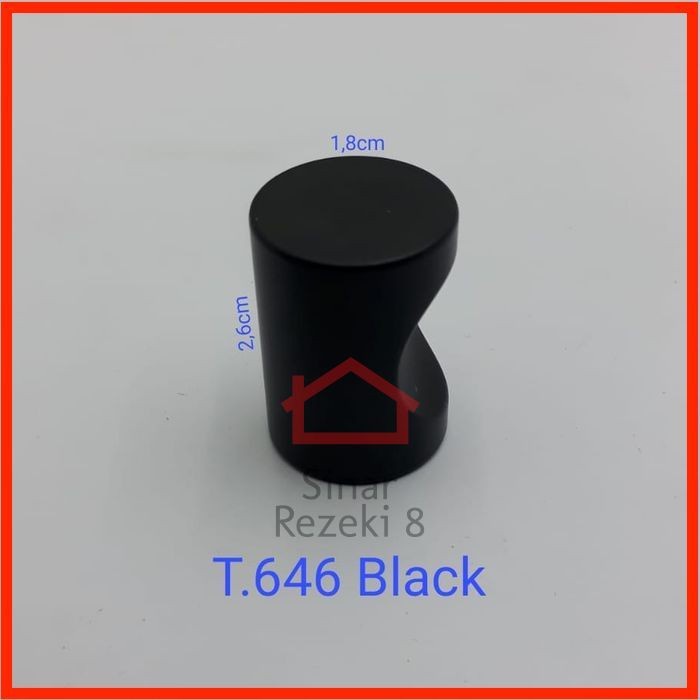 Jual Handle Tarikan Hitam Gold Laci Hitam Minimalis Bulat Gagang Knob ...