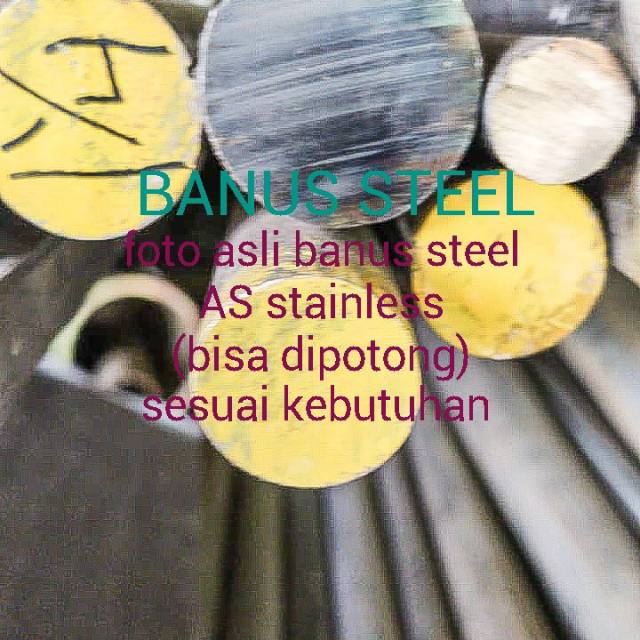 Jual As stainless 5/8" inch (15,8 mm) x 1 meter as bulat stainless 201 ...