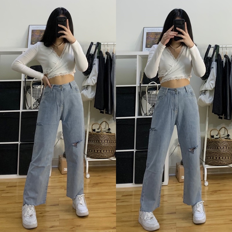 Jual DEFECT IXORA RIPPED JEANS(DEFECT/REJECT WAJIB BACA DESKRIPSI ...