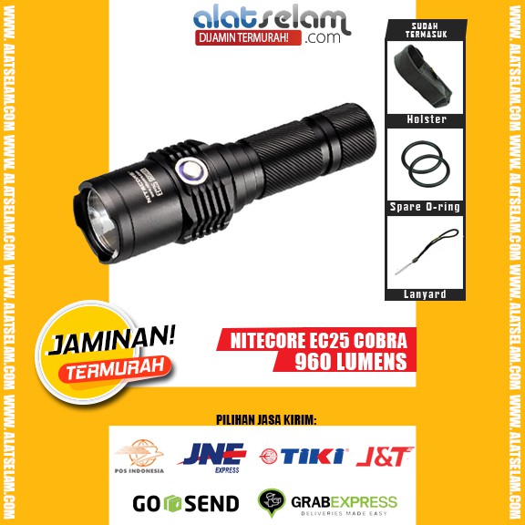 Jual Senter Nitecore Explorer EC25 Cobra Palm-Sized Searchlight 960 ...