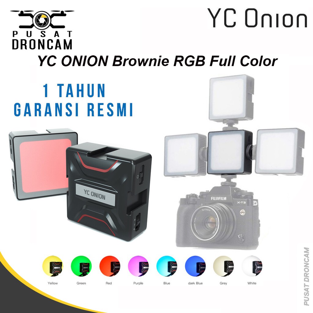 Jual LED Flash Kamera YC Onion Brownie RGB LED Light Camera | Shopee ...